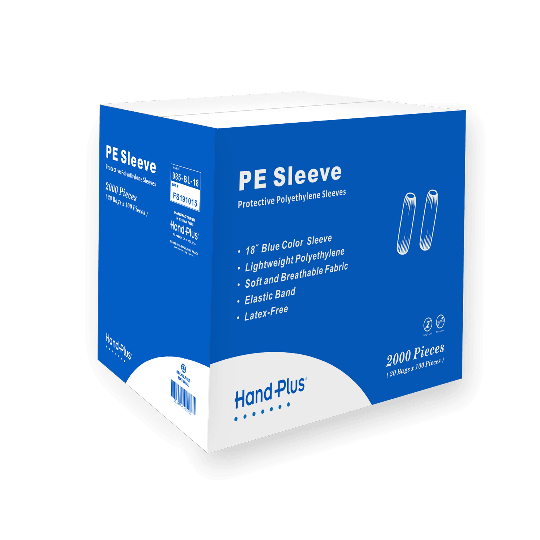 HandPlus PE Sleeve Protective Polyethylene Sleeves (Case) – Unimed ...